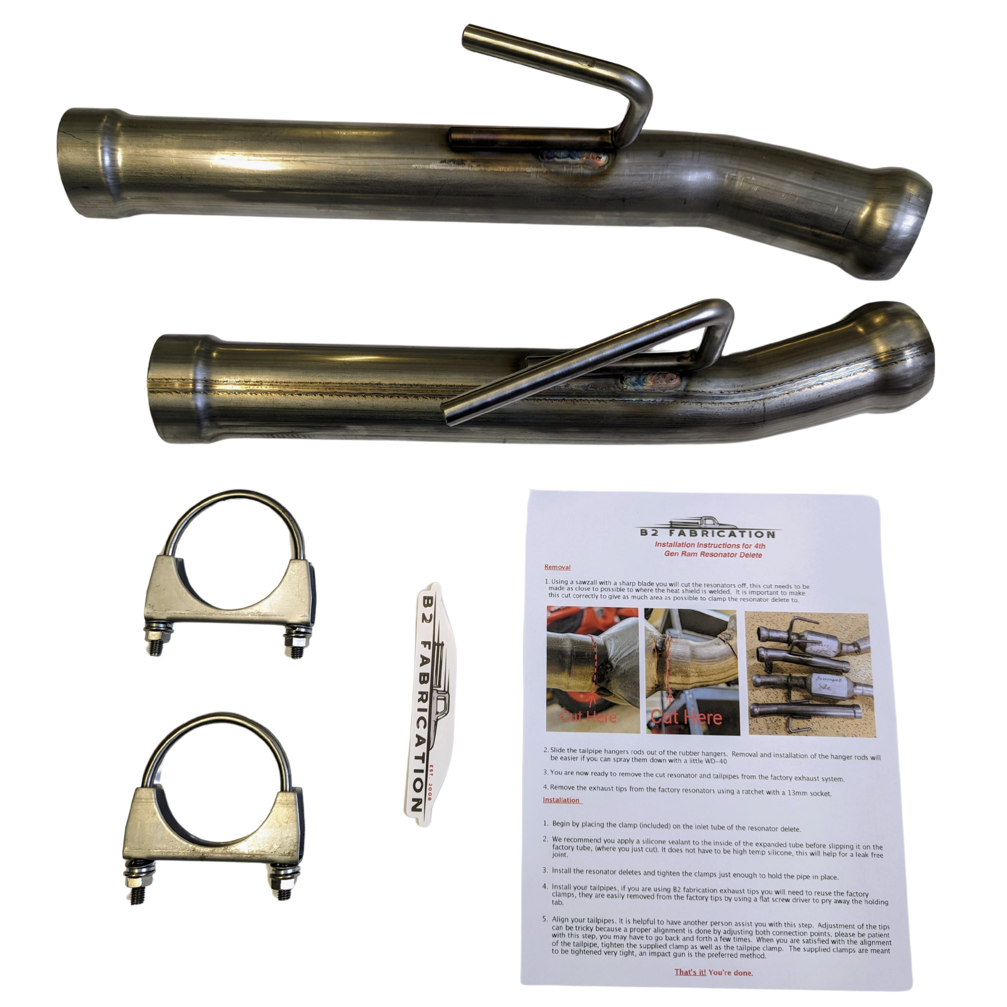 2008-2018 Ram 1500 Resonator Delete Kit | 4th Gen + Classic