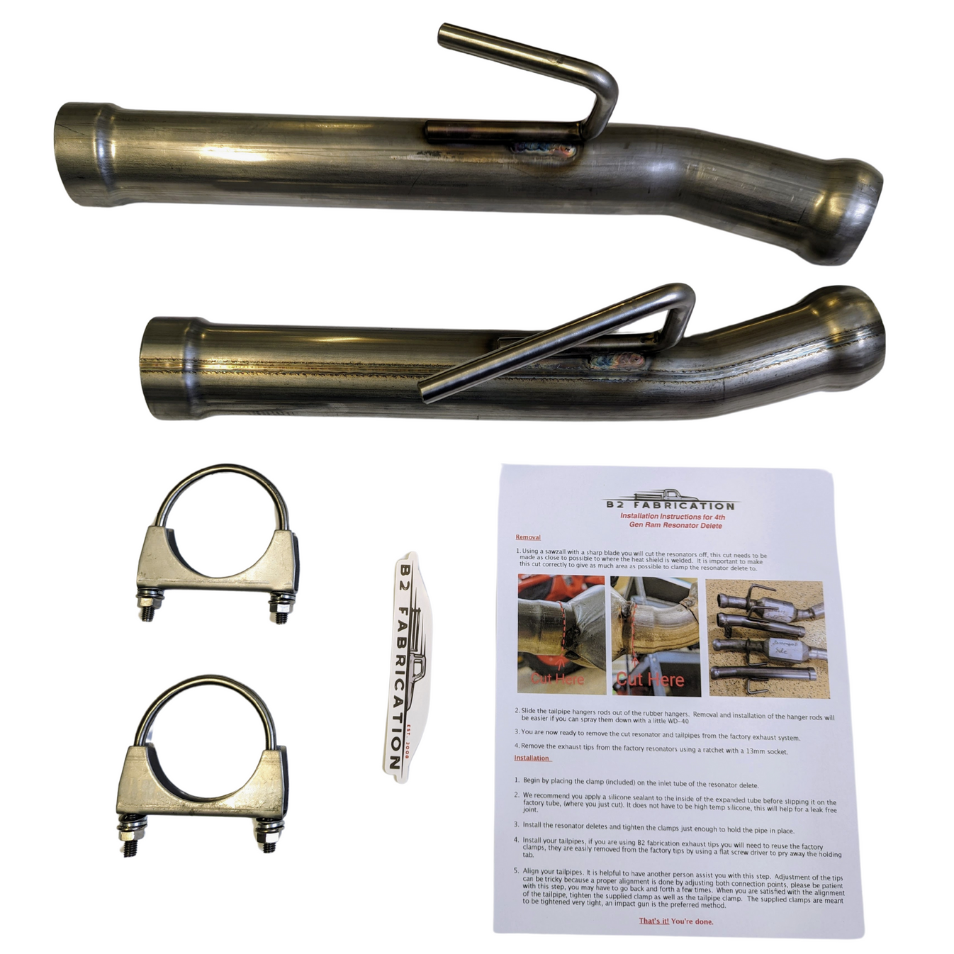 2008-2018 Ram 1500 Resonator Delete Kit | 4th Gen + Classic